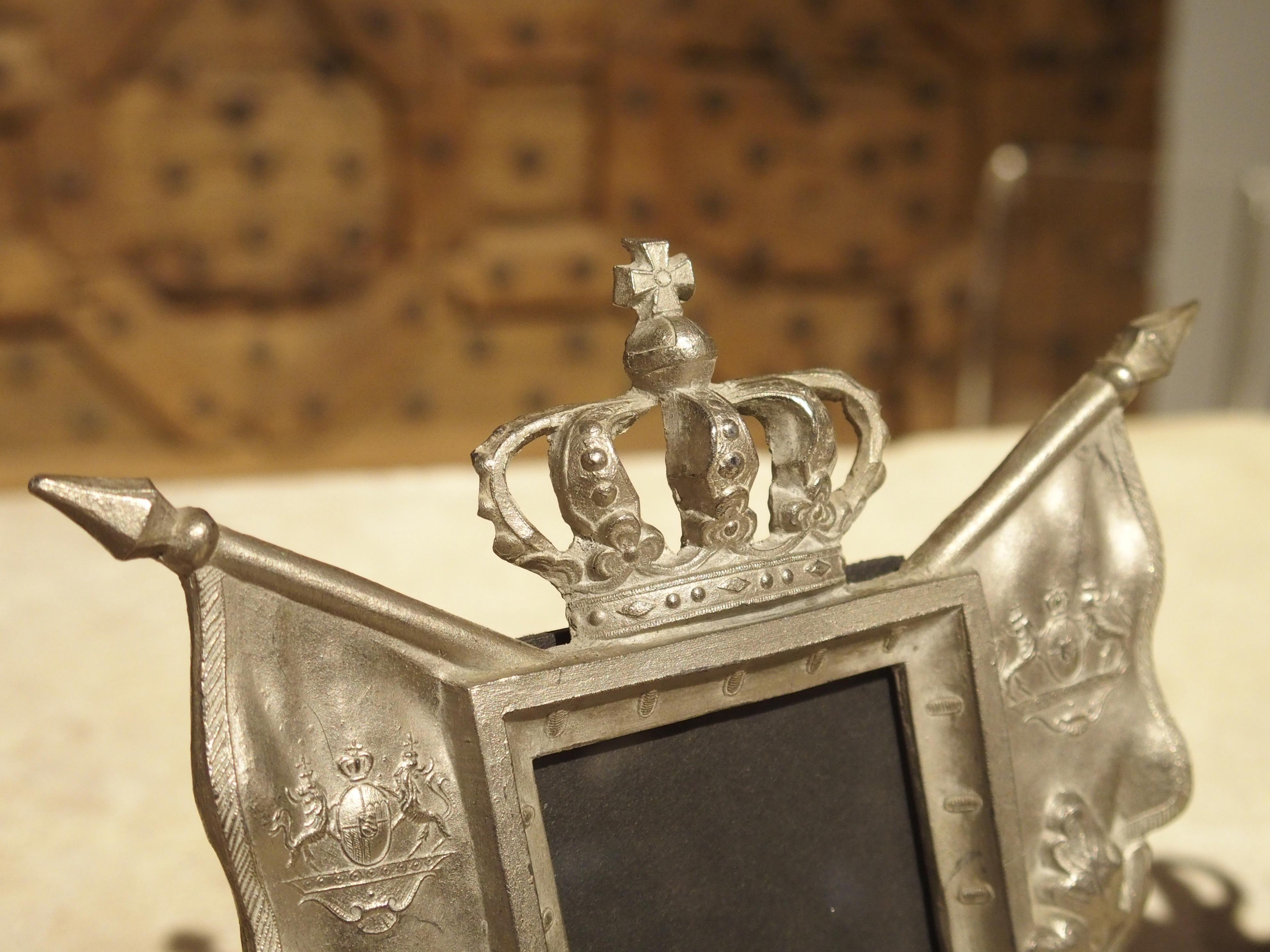 Pair of Small Antique Cast Metal Picture Frames from Germany, circa ...