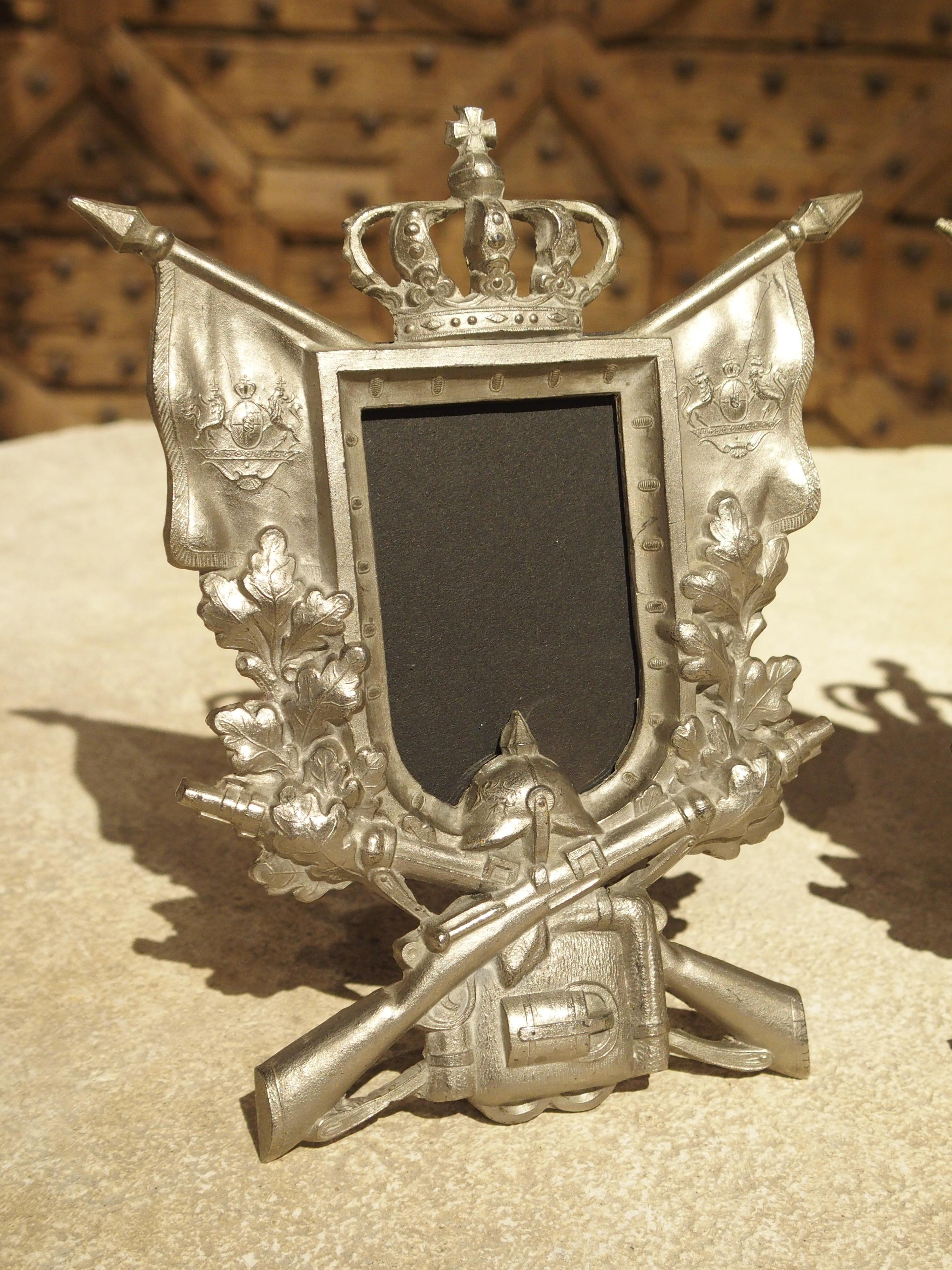 Pair of Small Antique Cast Metal Picture Frames from Germany, circa ...