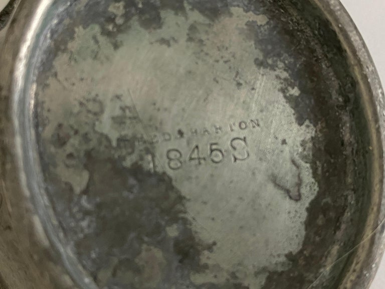 Pair of Small Antique Pewter Dishes For Sale at 1stDibs