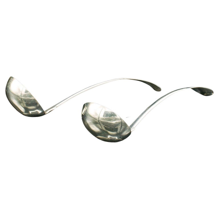 Pair of Small Antique Toddy Ladles, Scottish, Whisky Spoon, Hallmark ...