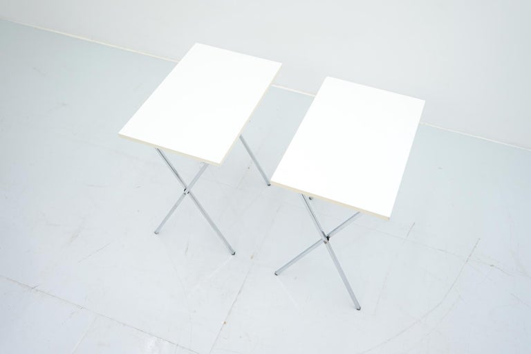 Pair of Small Folding Side Table, 1970s at 1stDibs