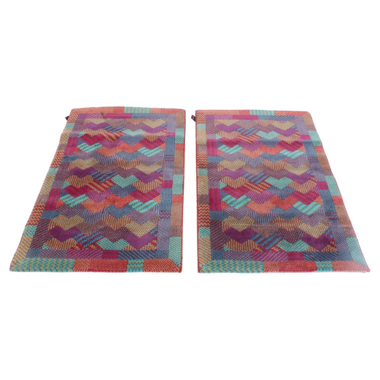 Pair of Small Scale Vintage Missoni Rugs For Sale at 1stDibs