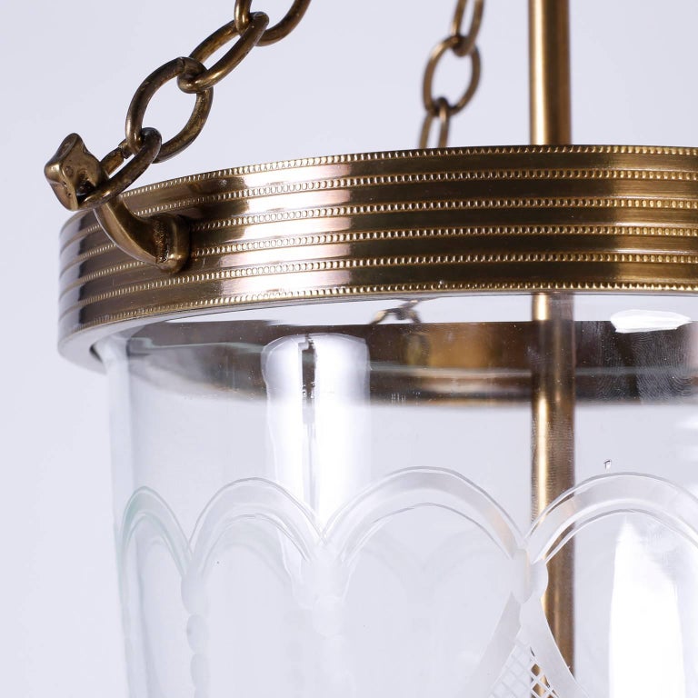 Pair of Smoke Bell Pendants at 1stDibs