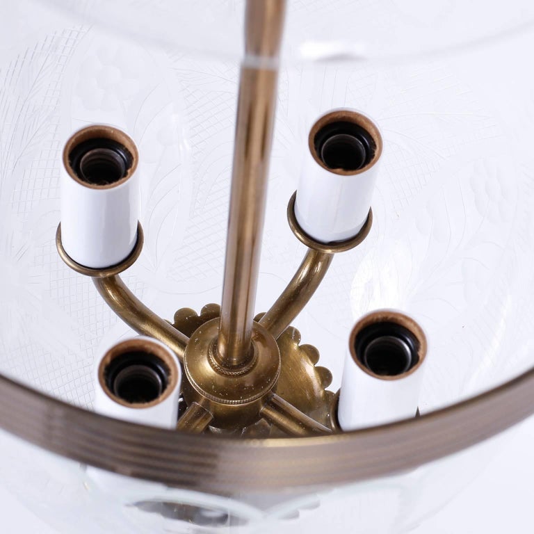 Pair of Smoke Bell Pendants at 1stDibs