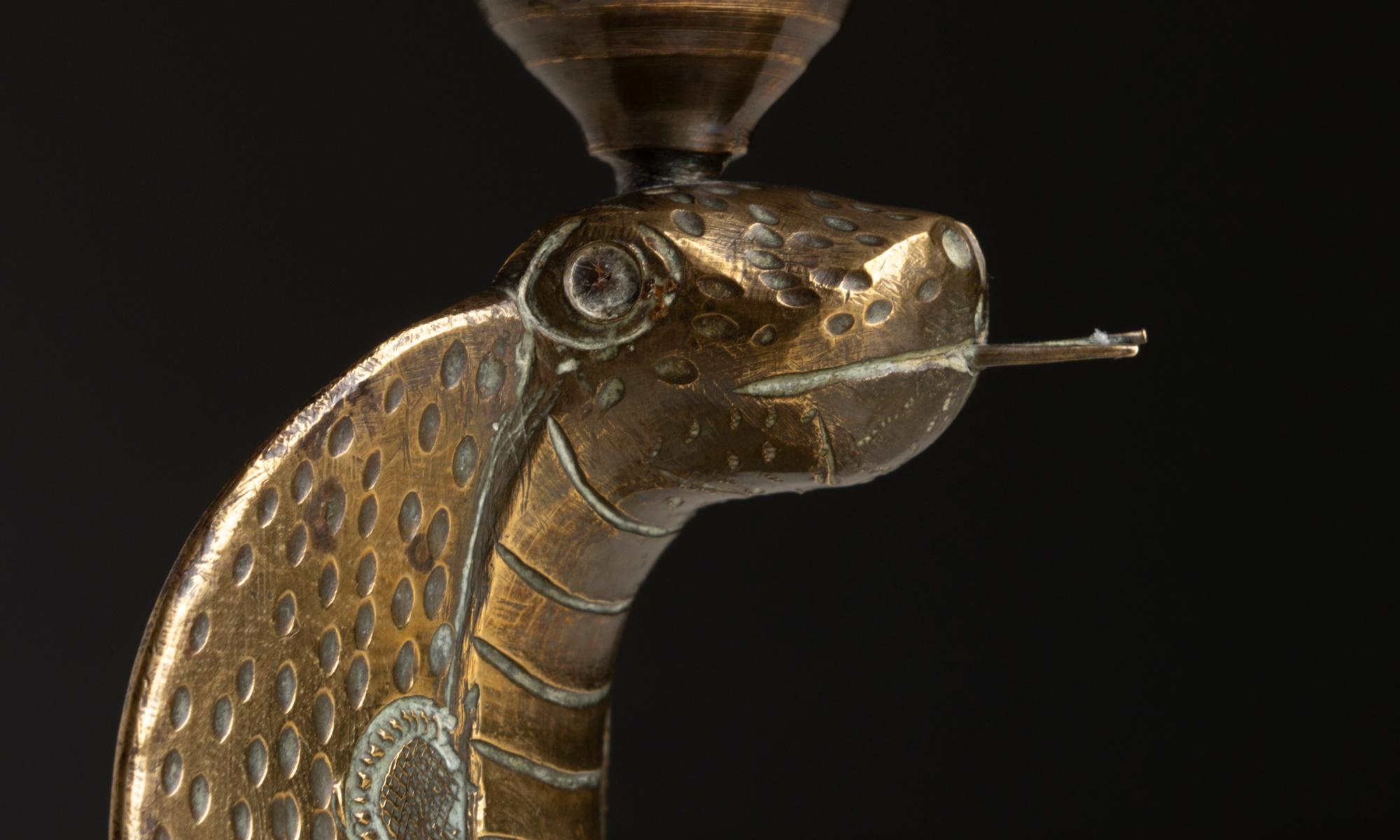 Pair of Snake Candle Sticks, England circa 1950 For Sale at 1stDibs