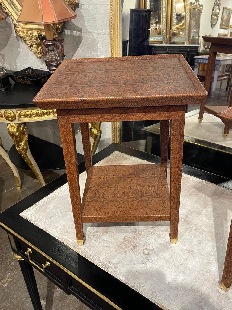 Snake Skin Side Table For Sale at 1stDibs
