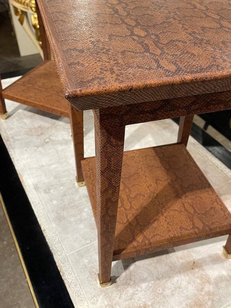 Snake Skin Side Table For Sale at 1stDibs