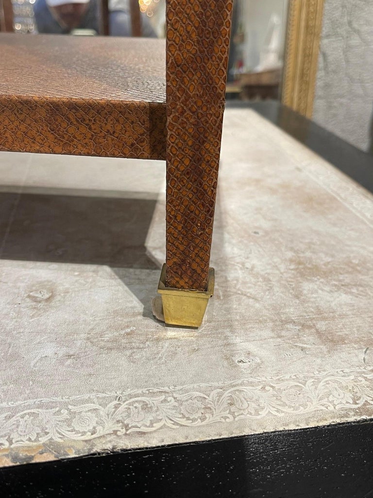 Snake Skin Side Table For Sale at 1stDibs