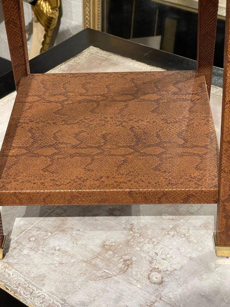 Snake Skin Side Table For Sale at 1stDibs