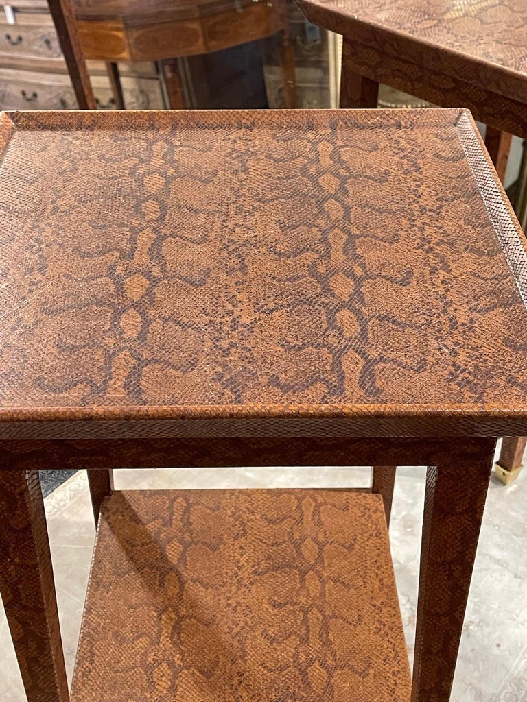 Snake Skin Side Table For Sale at 1stDibs