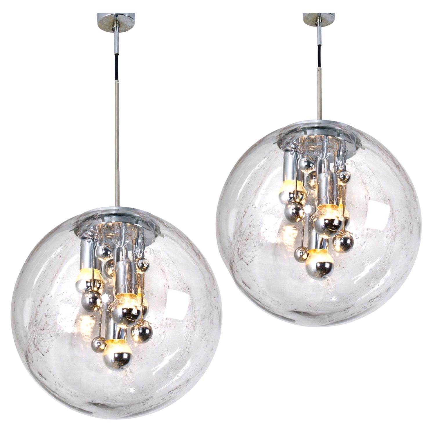 Pair of Space Age Light Fixtures Doria, 1970s For Sale at 1stDibs