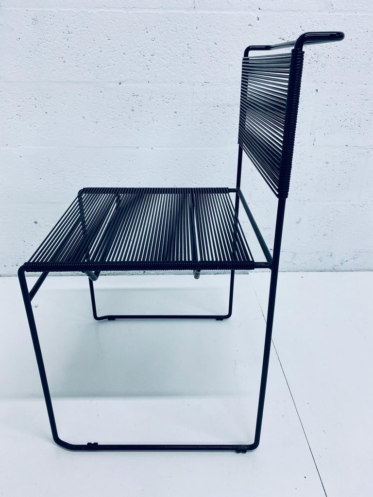 Pair of Black Spaghetti Chairs by Giandomenico Belotti for FlyLine ...