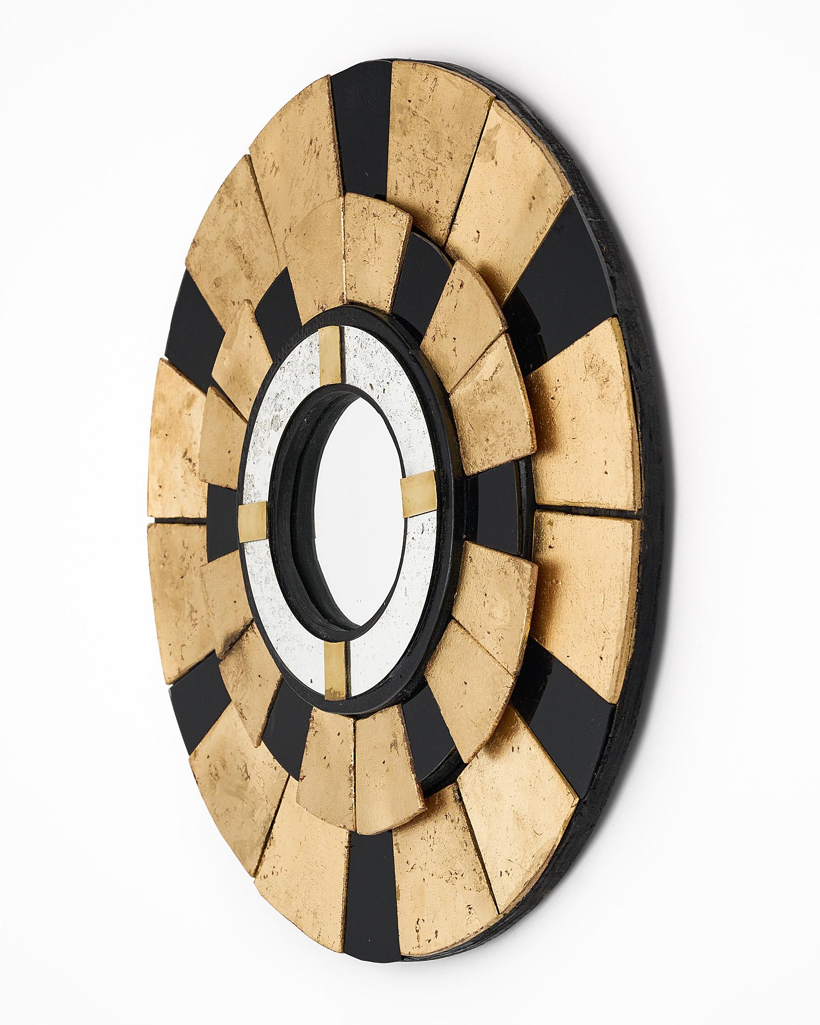 Pair of Spanish Art Deco Sunburst Mirror For Sale at 1stDibs