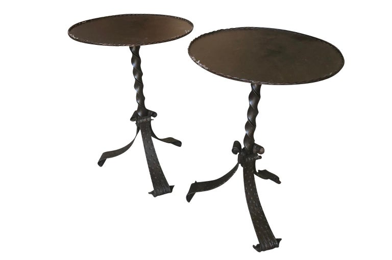 Pair of Spanish Cocktail Tables at 1stDibs