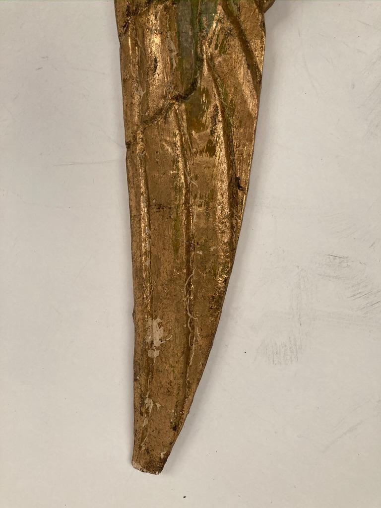Pair of Spanish Colonial Carved Giltwood Angel Wings at 1stDibs
