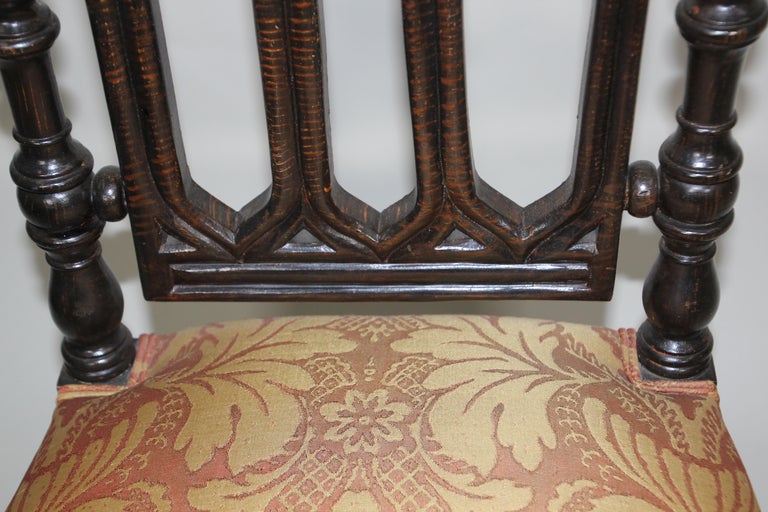 Pair of Spanish Moorish High Back Hall Chairs at 1stDibs