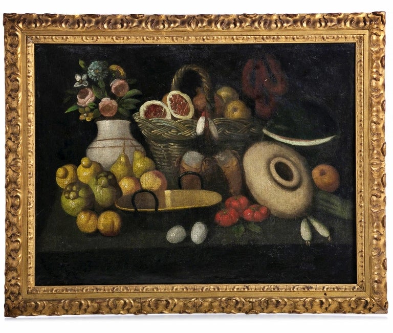 Pair of Spanish School Paintings of the 17th Century "Still Lifes " For ...
