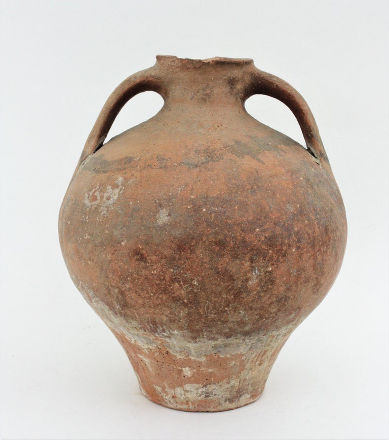 Pair of Spanish Terracotta Water Jars or Vessels For Sale at 1stDibs