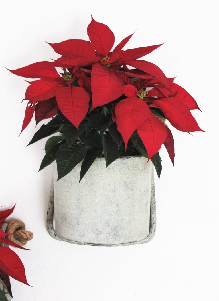 Pair of Spanish Wall Planters from an antique Water Mill For Sale at ...