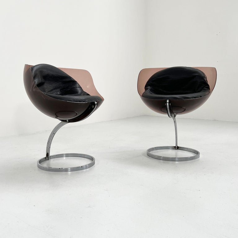 Pair of Sphere Dining Chairs by Boris Tabacoff for Mobilier Moderne ...