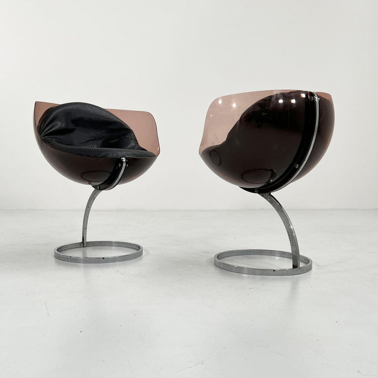 Pair of Sphere Dining Chairs by Boris Tabacoff for Mobilier Moderne ...