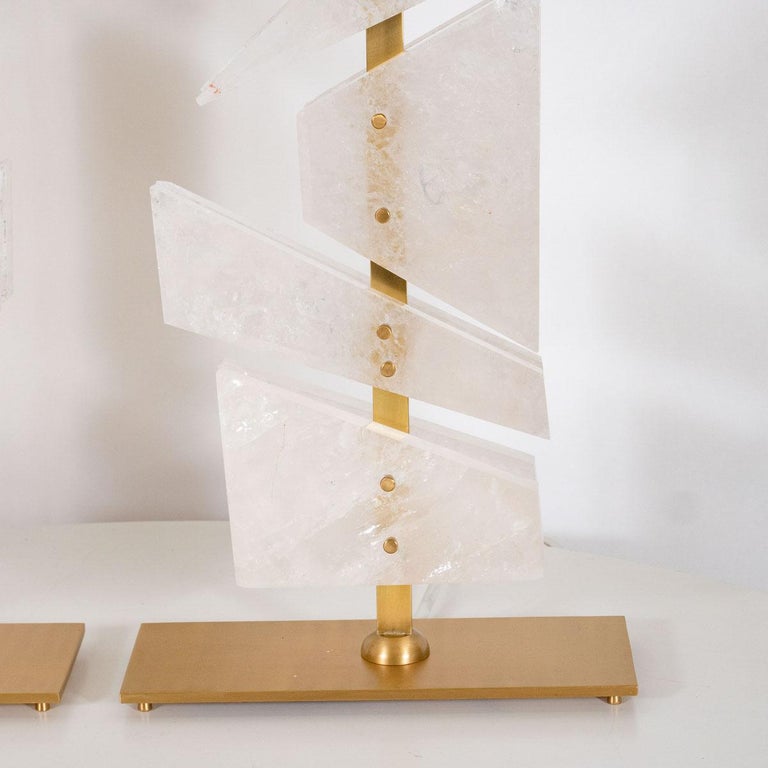 Pair of "Splinter" Rock Crystal Shard Lamps by Spark Interior For Sale ...