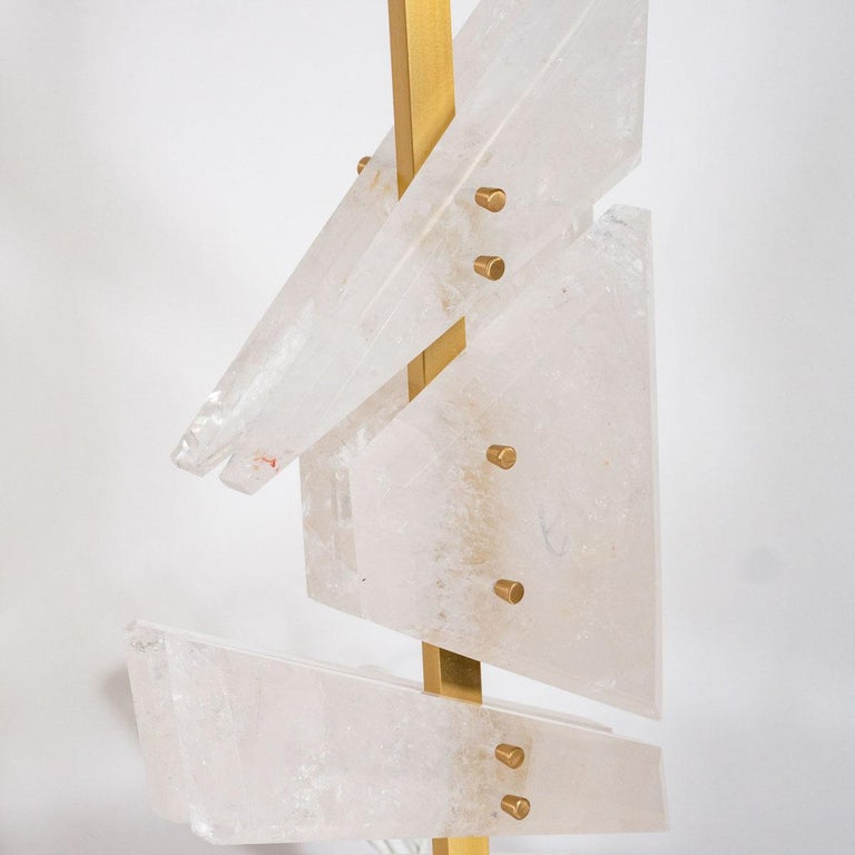 Pair of "Splinter" Rock Crystal Shard Lamps by Spark Interior For Sale ...