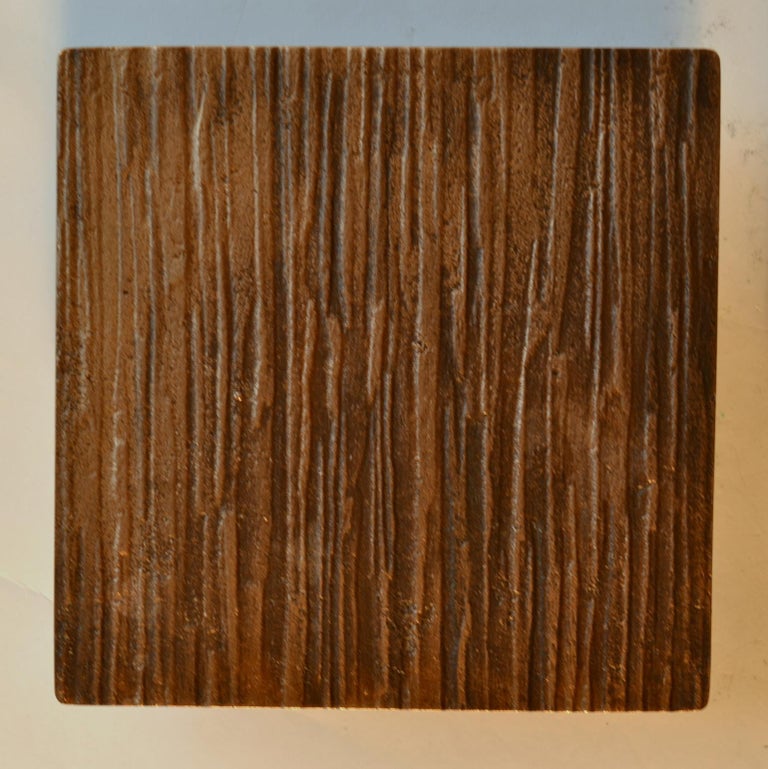 Pair of Square Bronze Push and Pull Door Handles and Letterbox For Sale ...