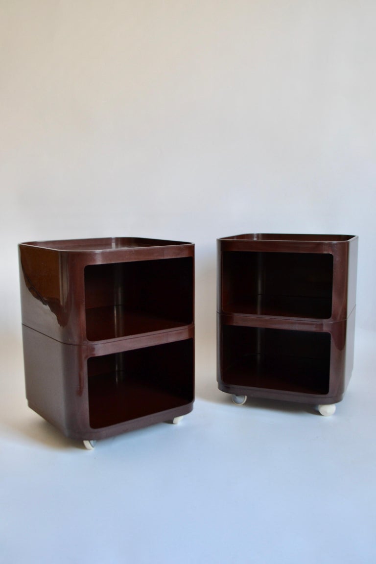 Pair of Square Componibili Units by Anna Castelli Ferrieri for Kartell ...