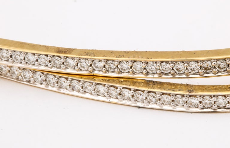 Pair of Square-Shape Diamond Bangle Bracelets at 1stDibs | square shape ...