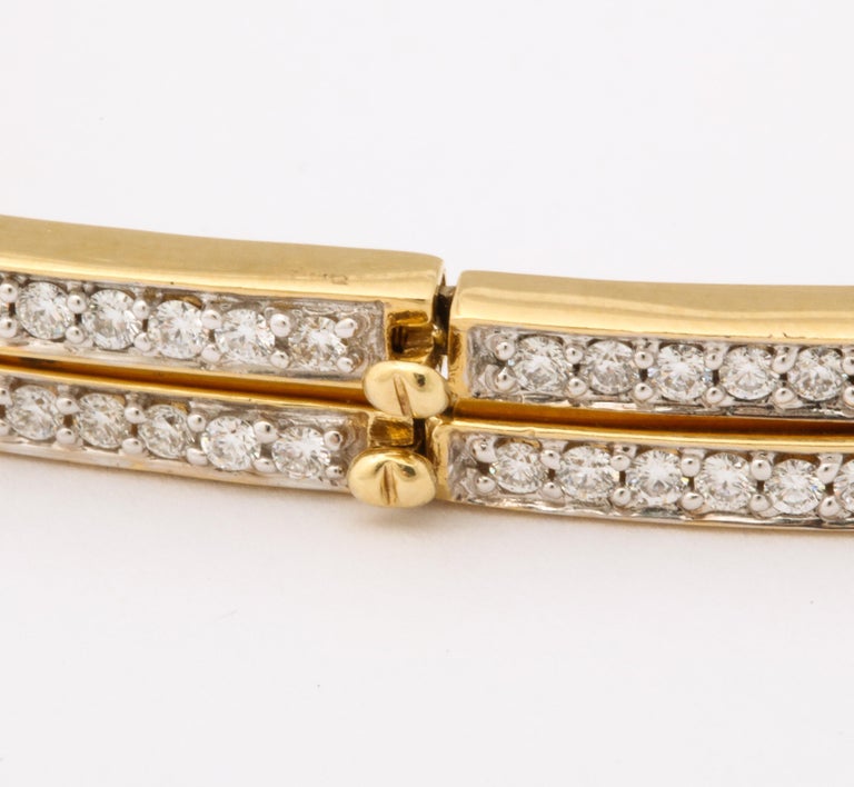 Pair of Square-Shape Diamond Bangle Bracelets at 1stDibs | square shape ...
