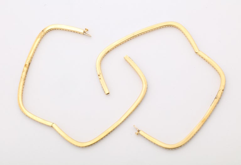 Pair of Square-Shape Diamond Bangle Bracelets at 1stDibs | square shape ...