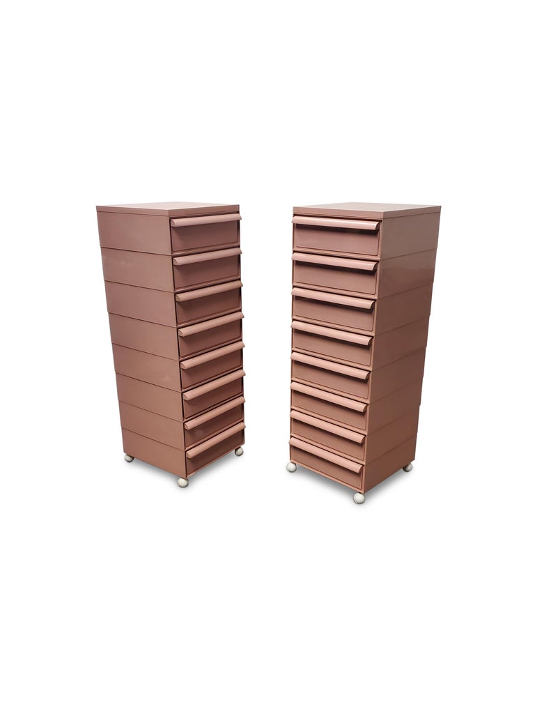 Pair of Stacking Drawer Cabinets by Simon Fussel for Kartell For Sale ...