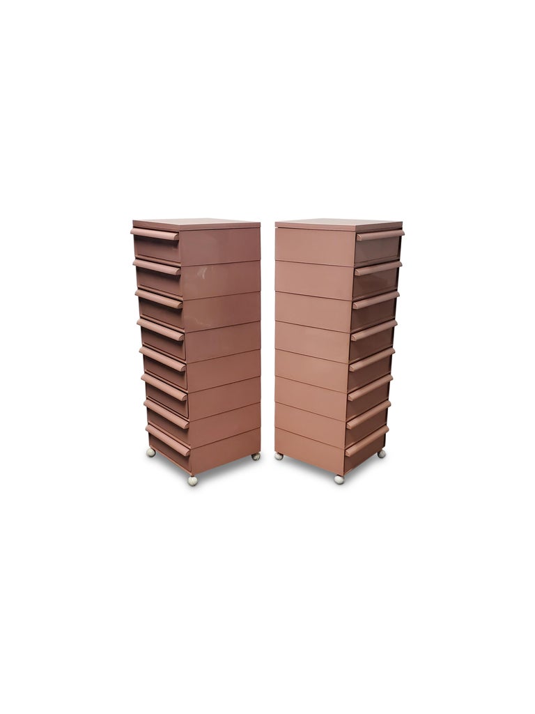 Pair of Stacking Drawer Cabinets by Simon Fussel for Kartell For Sale ...