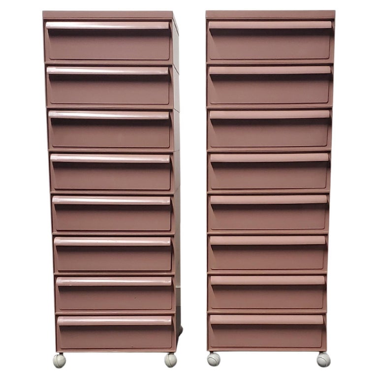 Pair of Stacking Drawer Cabinets by Simon Fussel for Kartell For Sale ...
