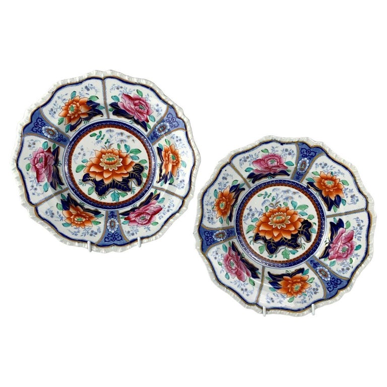 Pair of Staffordshire Ironstone Dishes Made in England, Circa 1825 at ...