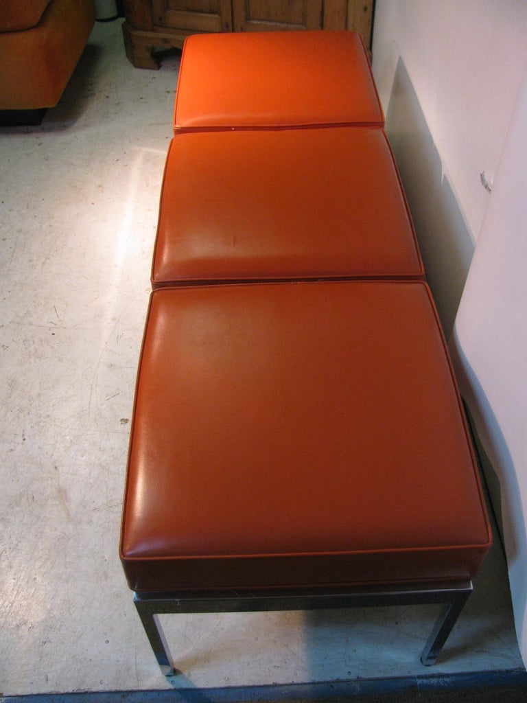 Pair of Steelcase Three-Seat Chrome Upholstered Bench Seat at 1stDibs ...