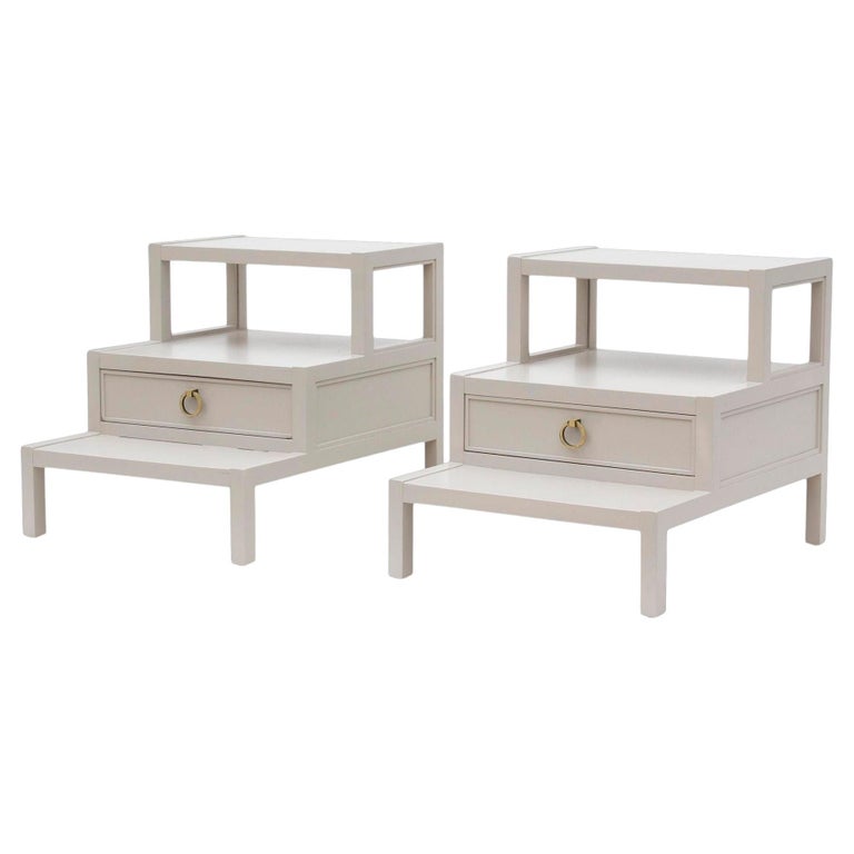 Pair of Step End Tables by T.H. Robsjohn-Gibbings for Widdicomb For ...