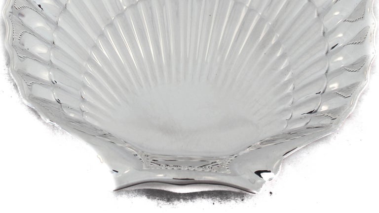 Pair of Sterling Silver Shell Dishes For Sale at 1stDibs