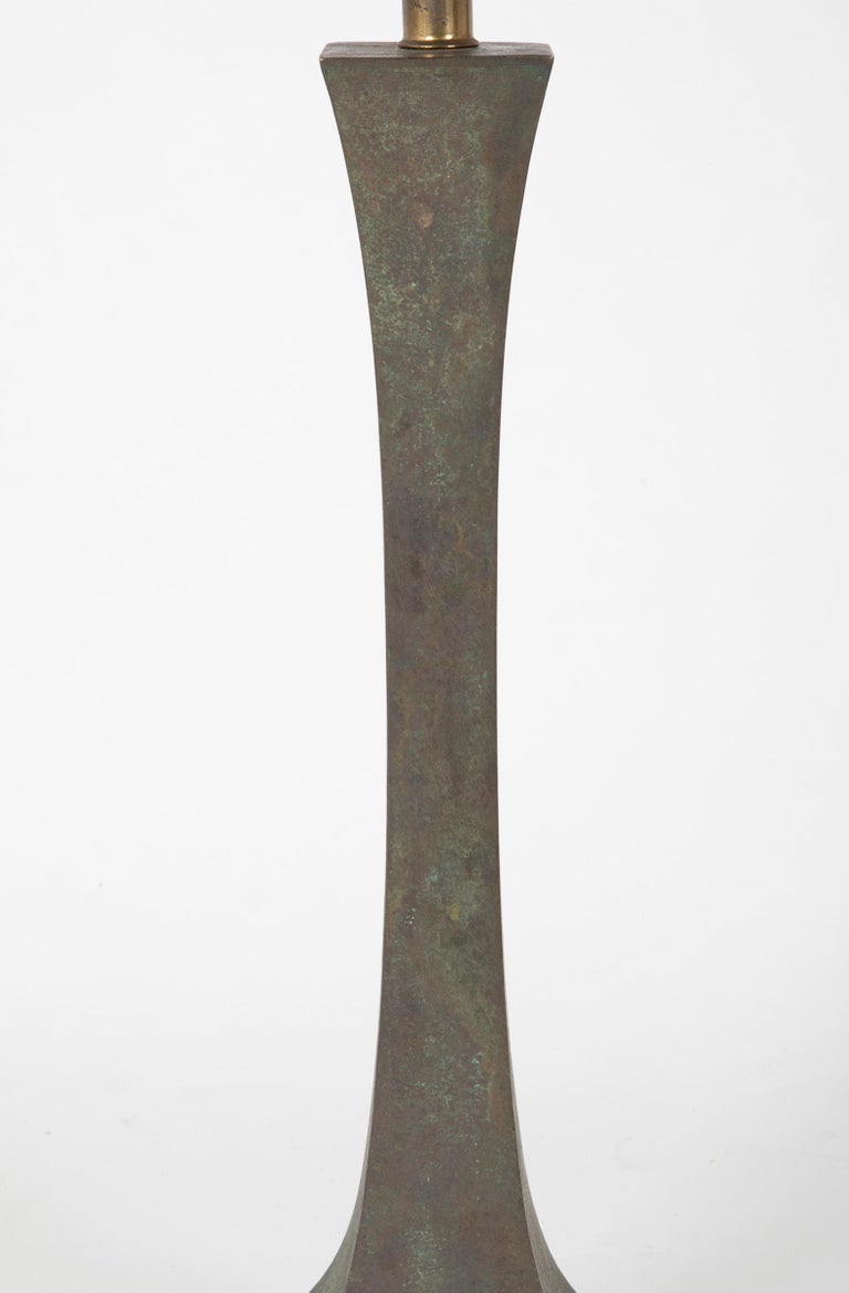 Pair of Stewart Ross James Bronze Table Lamps for Hansen, USA, 1960s ...