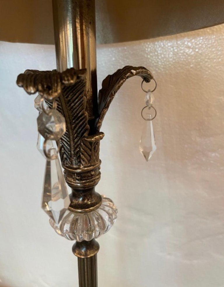 Pair of Stick Lights with Shades For Sale at 1stDibs