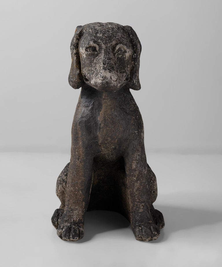 Pair of Stone Dogs at 1stDibs