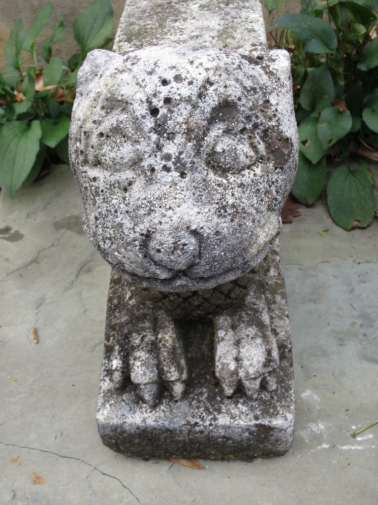 Pair of Stone Garden Griffins at 1stDibs | stone griffins