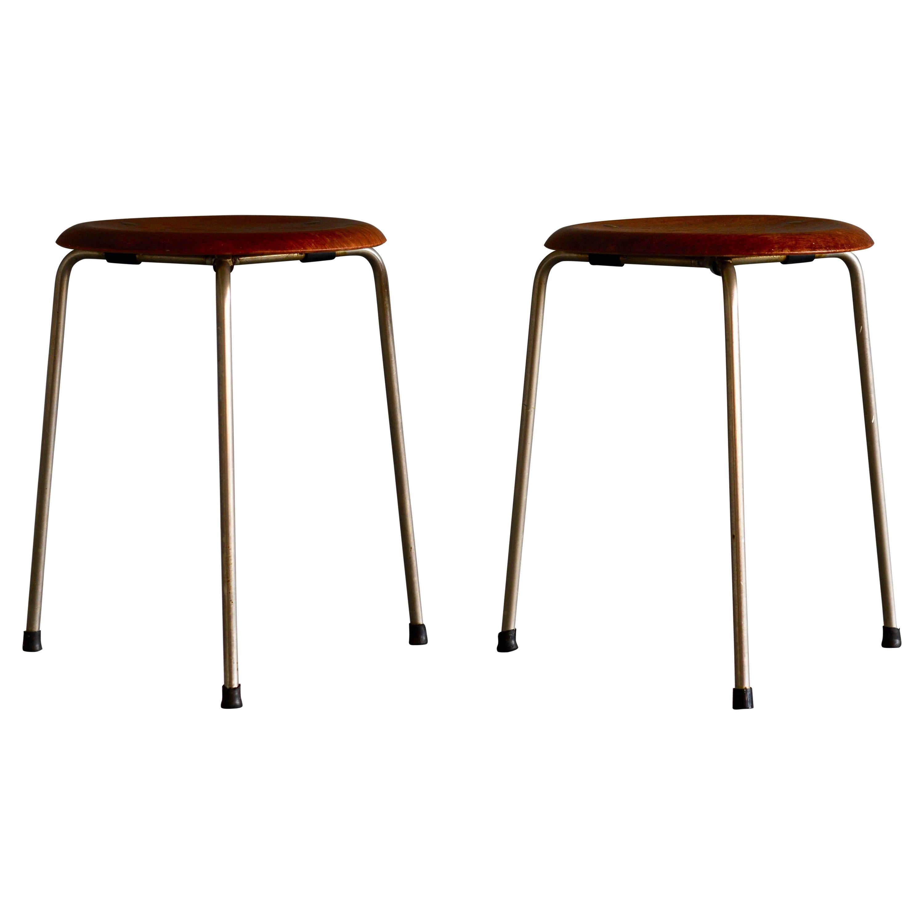 Dot Stools an Early Pair by Arne Jacobson at 1stDibs