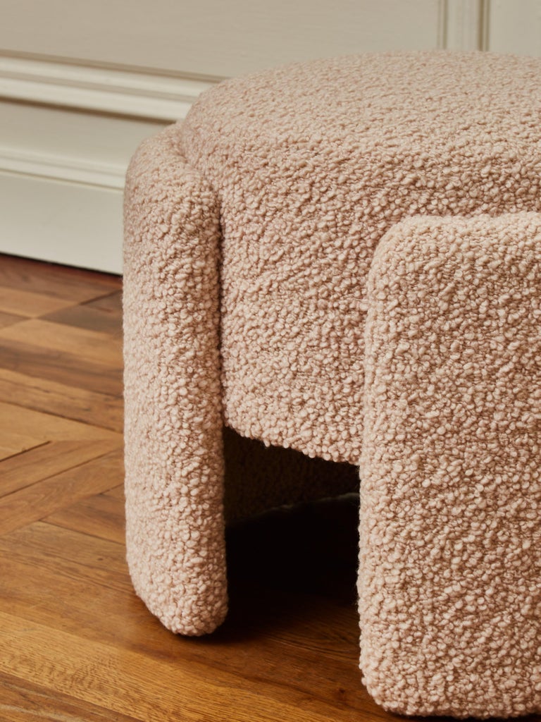 Pair of Stools in Bouclettes For Sale at 1stDibs