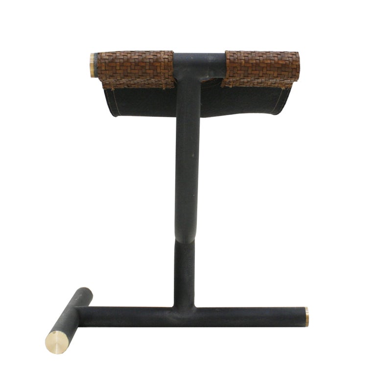 Pair of Stools in Braided Leather Inspired in Stools Designed by Gucci ...