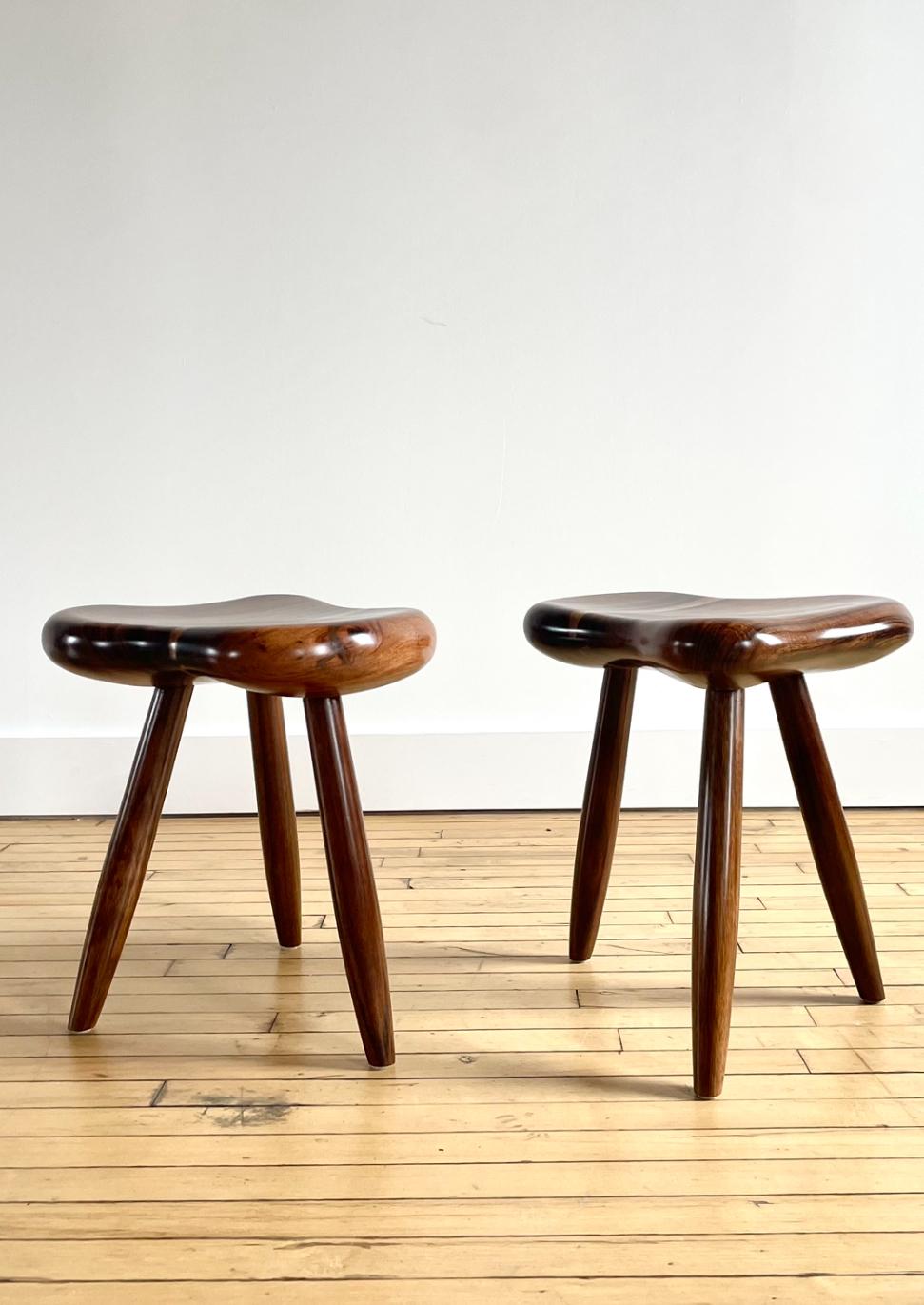 Pair of Stools in the Manner of Alexandre Noll For Sale at 1stDibs
