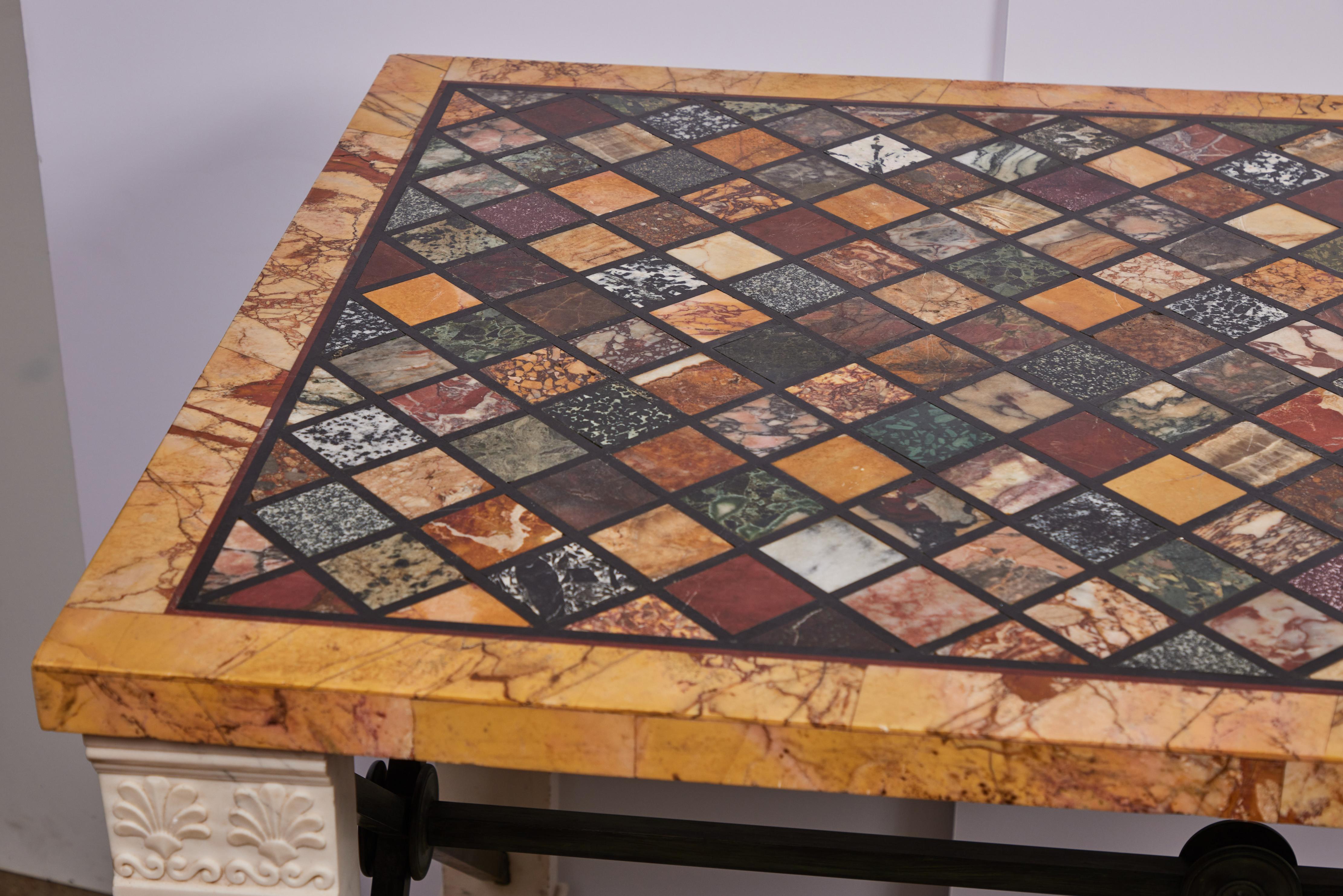 Pair of Striking, Specimen Marble Tables For Sale at 1stDibs