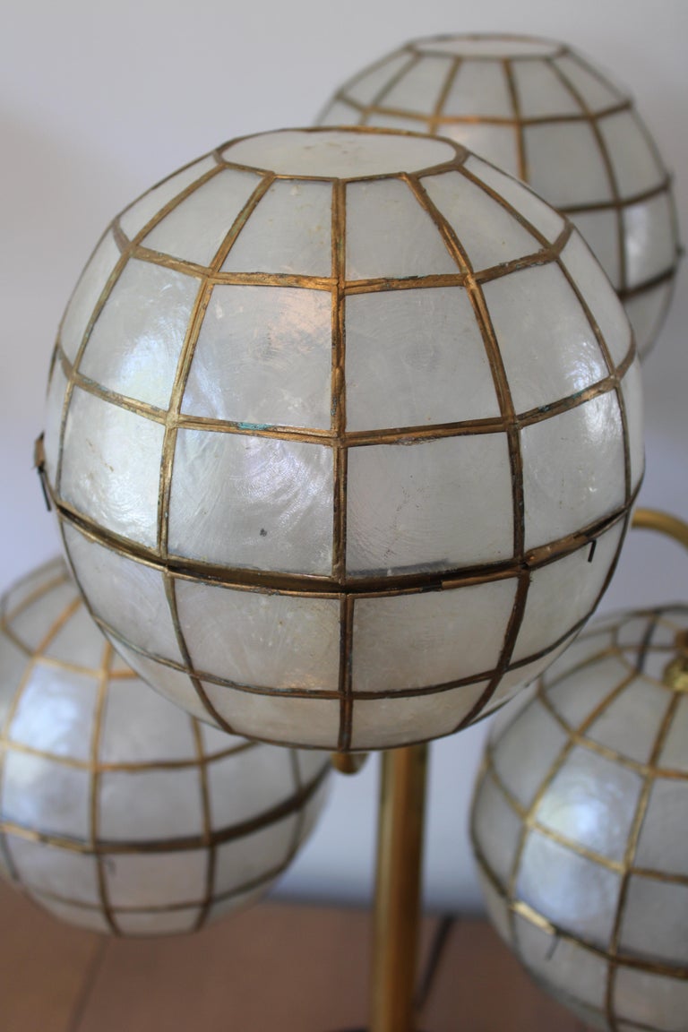 Pair of Studio Capiz Shell Lamps at 1stDibs