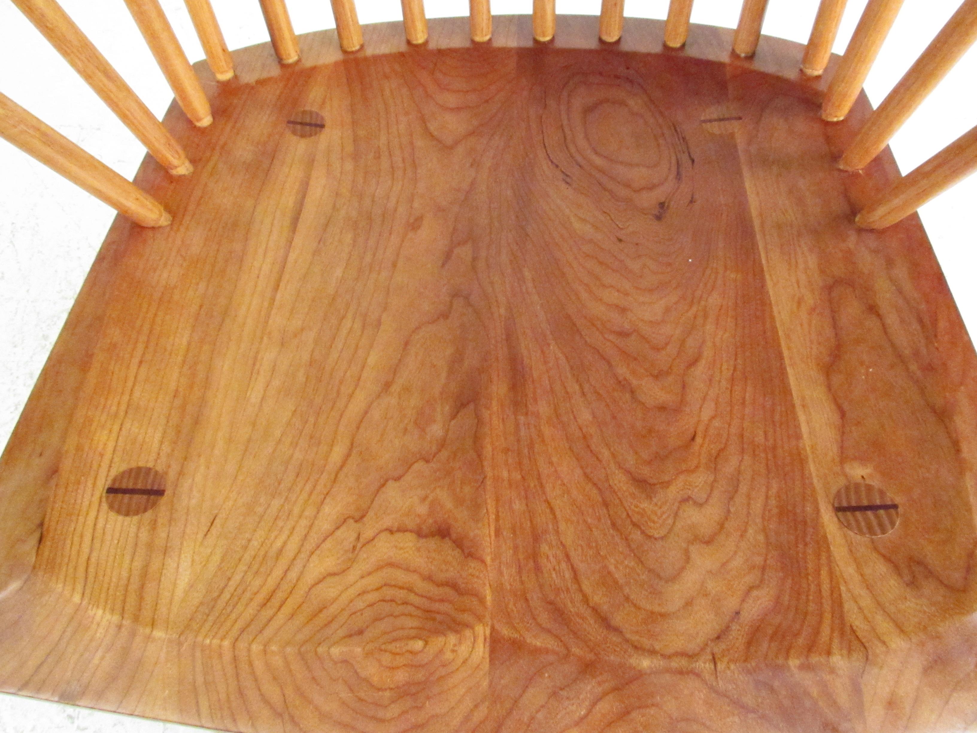 Pair of Studio Made Windsor High Back Chairs For Sale at 1stDibs